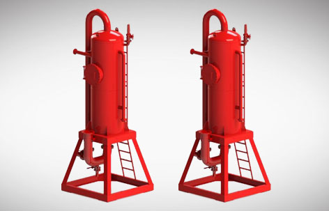 Mud Gas Separator, Poor Boy Degasser--Brightway solids control